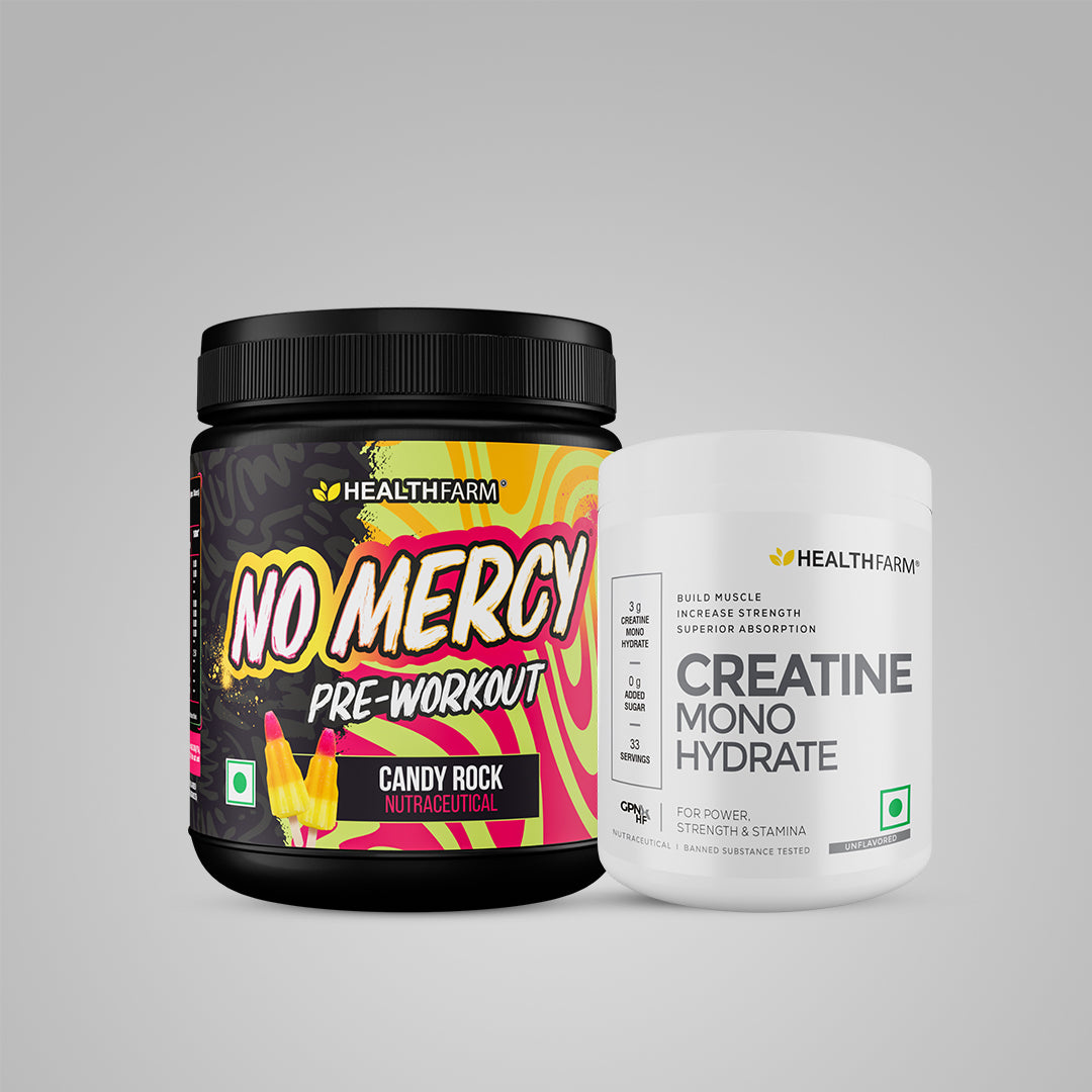 Buy No Mercy Pre Workout + Creatine (50g) - Healthfarm – Healthfarm ...