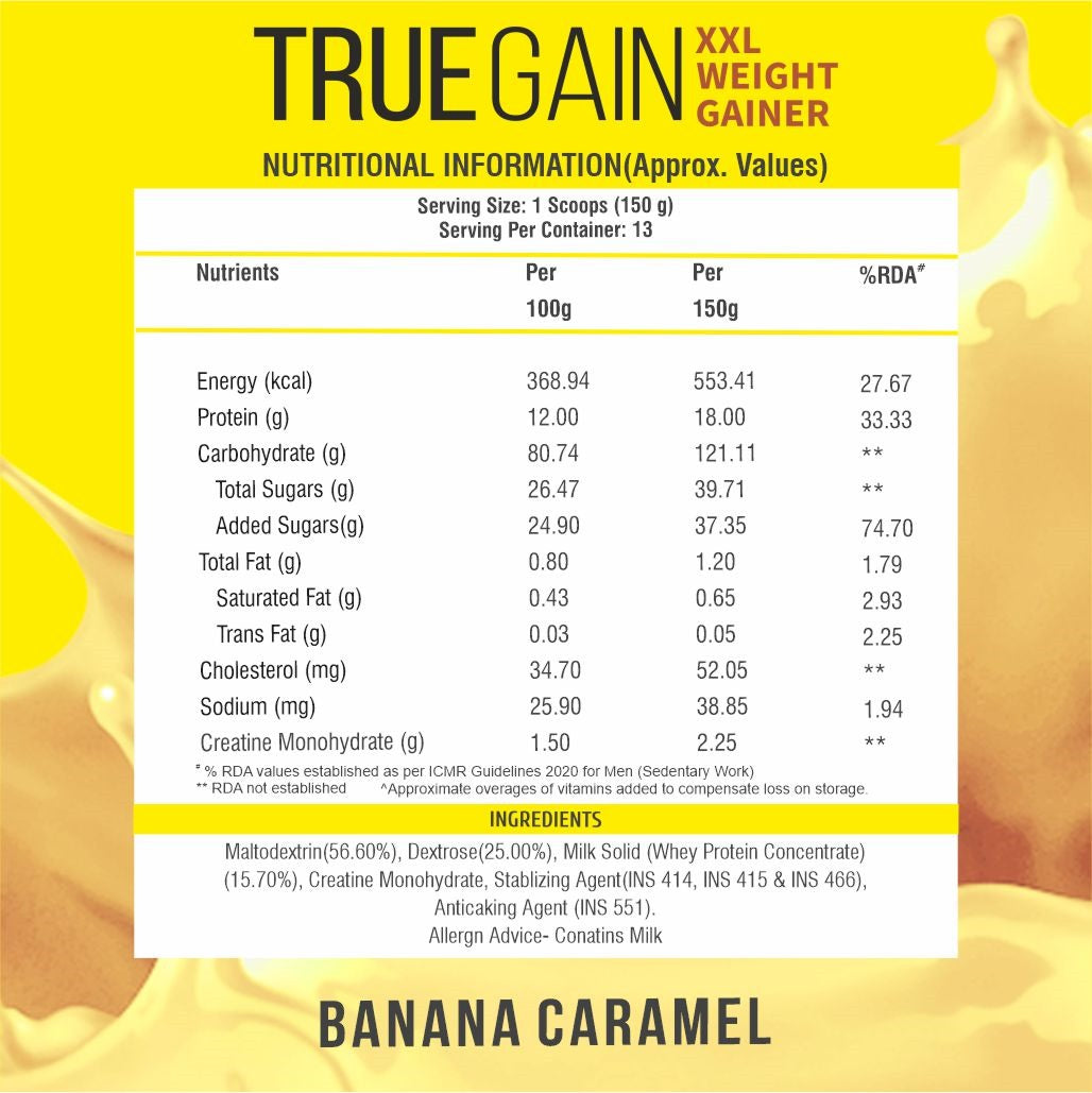 Buy HealthFarm TrueGain Protein Powder for Weight Gain – Healthfarm ...