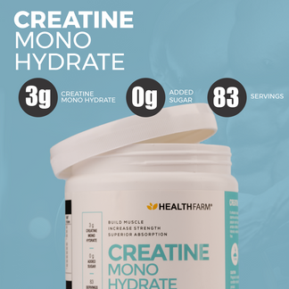 Healthfarm Muscle Creatine Monohydrate Powder | Buy Online in India ...