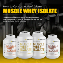Buy Muscle Whey Isolate Online in India - Healthfarm – Healthfarm Nutrition