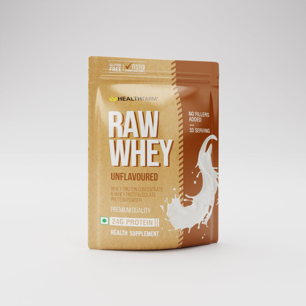 Healthfarm Raw Whey (Unflavoured) Whey Protein Concentrate & Isolate ...